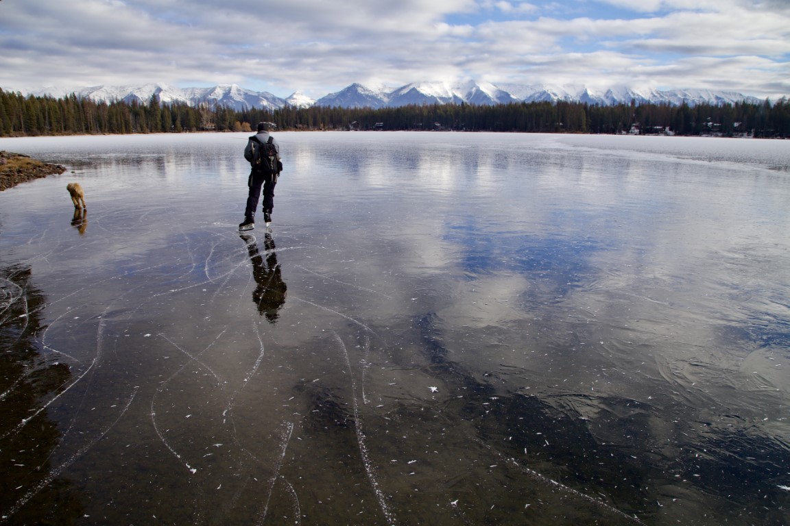 Skating on Swan Lake