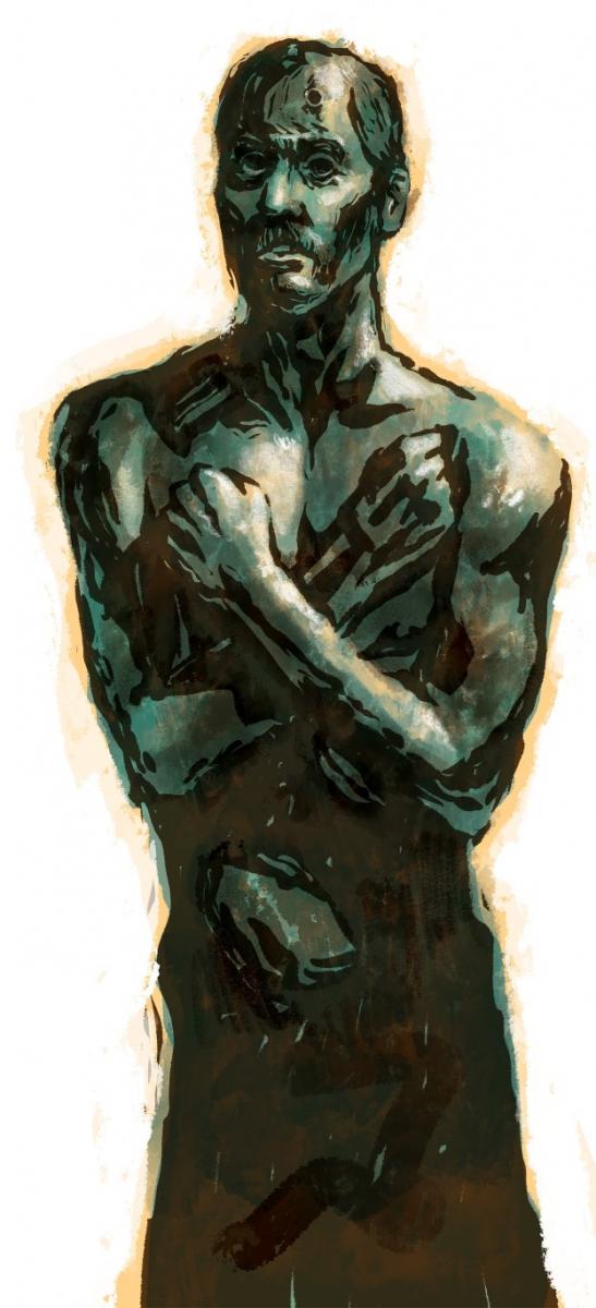 The Petrified Man of Livingston Goes East