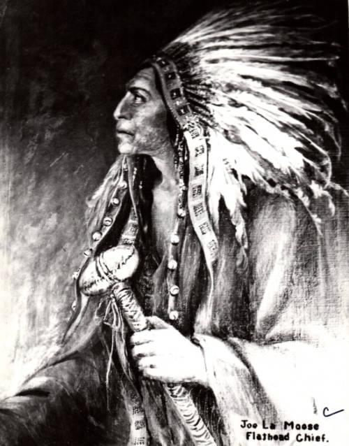 Three Turn of the Century Portraits of Chief Joe La Moose